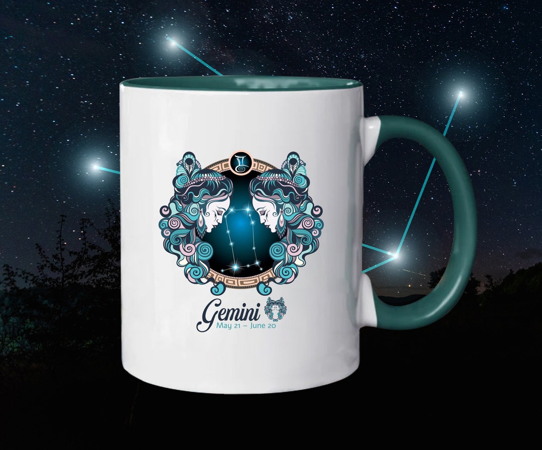 Gemini Mug, Gemini Constellation Coffee Mug, Gemini Astrology Cup ...