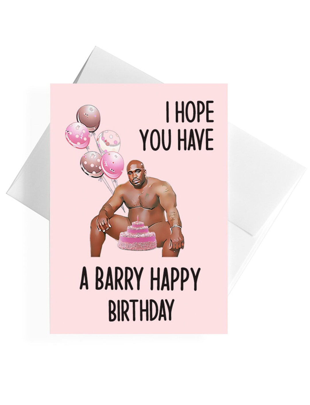 Barry Woods Meme Birthday Card, Wood Sitting on A Bed, Naked Guy ...