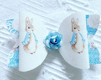 Rabbit Hair Bow | Etsy