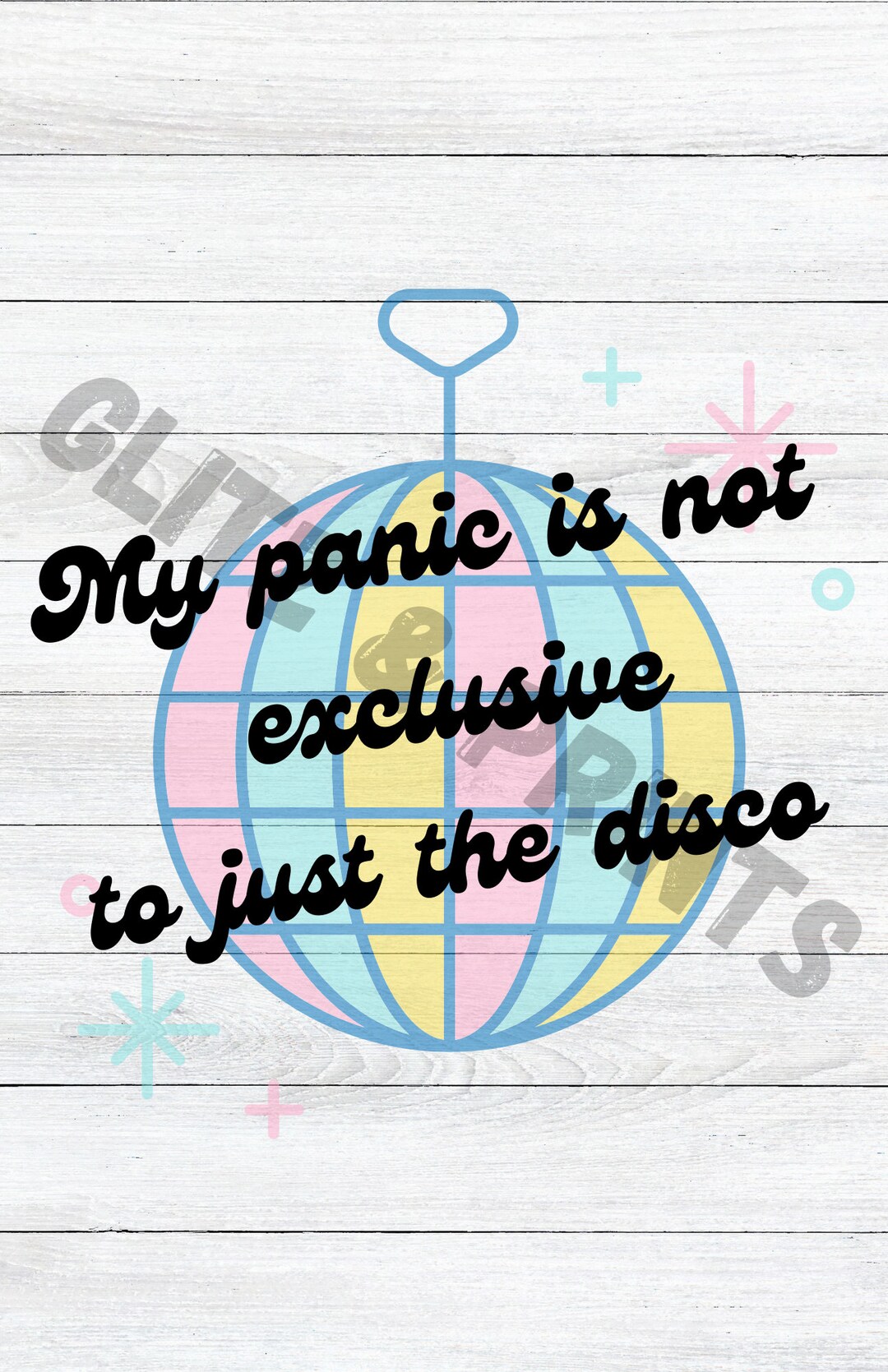 SVG and PNG File My Panic is Not Just Exclusive to Just the Disco ...