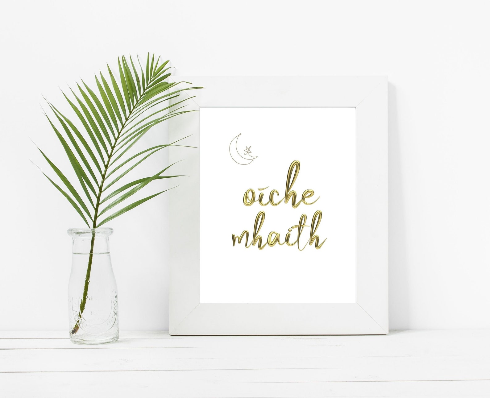 Goodnight in Irish. Oíche Mhaith From Ireland. Minimalist, Elegant ...