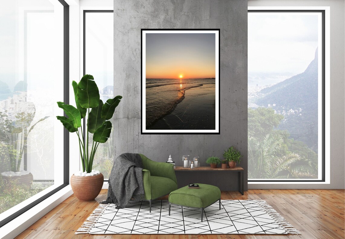 Beach Sunset Instant Digital Print. Tropical Sunset Photography to ...