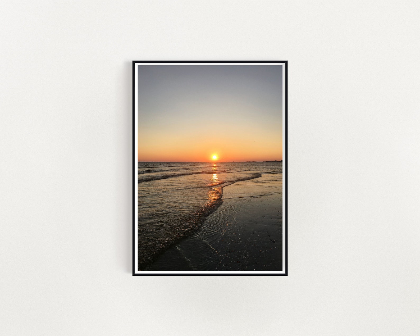 Beach Sunset Instant Digital Print. Tropical Sunset Photography to ...