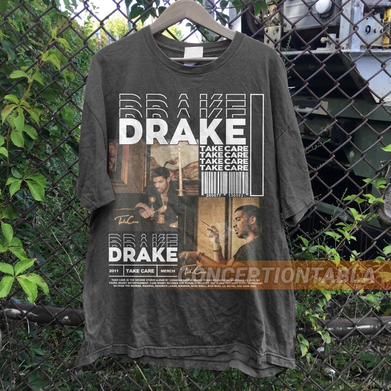 Vintage Drake T-shirt, Drake Graphic Tee, Drake Merch, Drake Rap Shirt ...