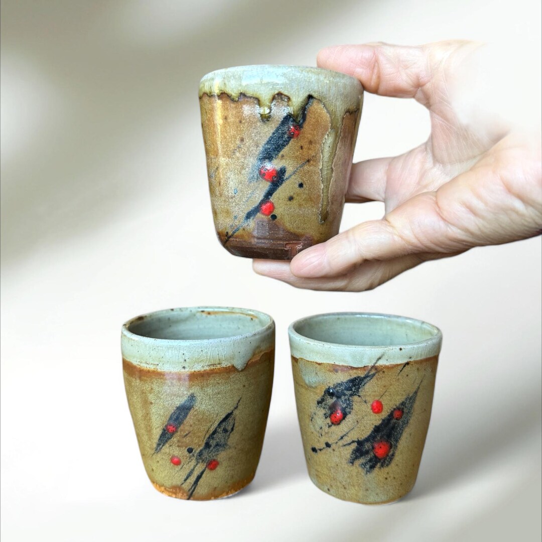 Handmade Anagama Wood Fired Tumbler 5 Oz Ceramic Cup for Cortado ...