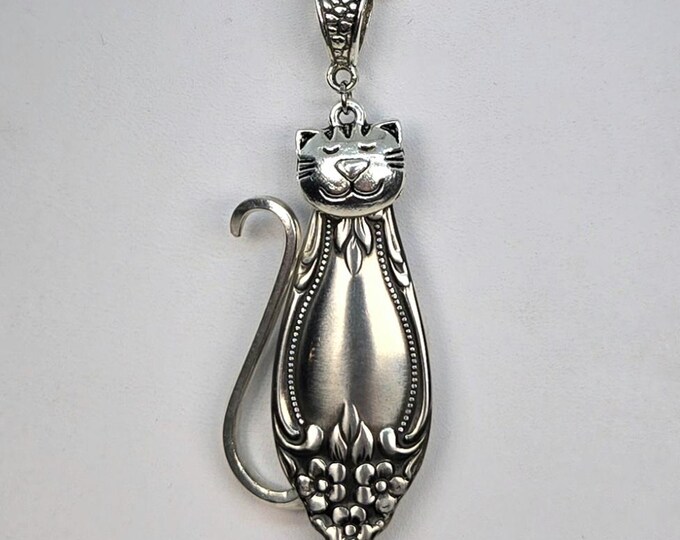Silverware Cat Pendant - Etsy