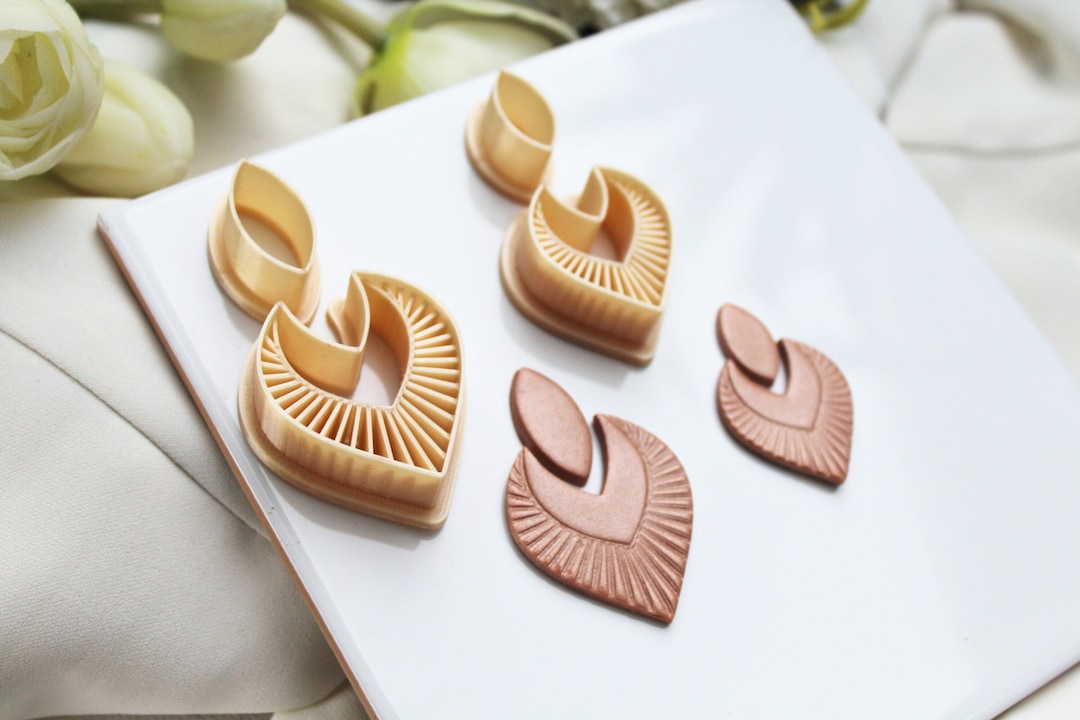 Art Deco Cutter SET, Art Deco Clay Cutter, Polymer Clay Cutter Set ...