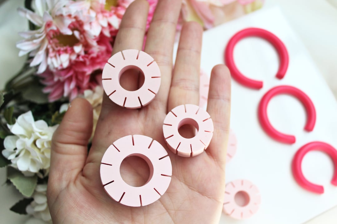 Hoop Earrings Guide, Measuring Guide for Hoop Earrings, Polymer Clay Tool, Tool for Polymer Clay ...