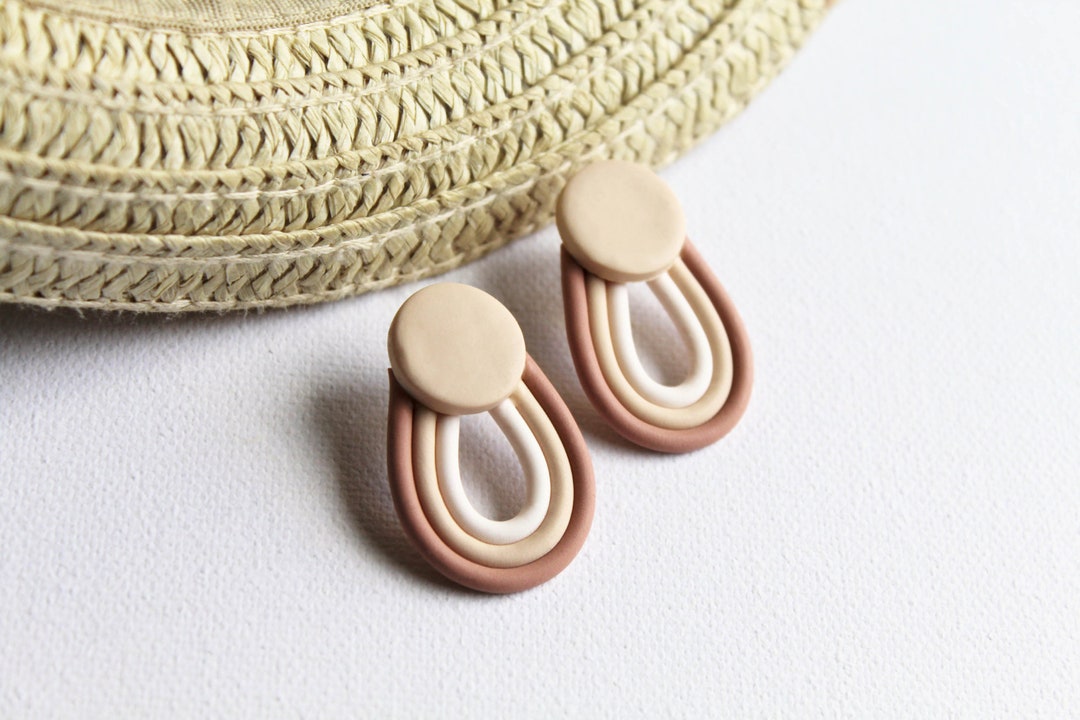 Boho Earrings Studs, Retro Earrings, Rainbow Studs, Statement Earrings ...