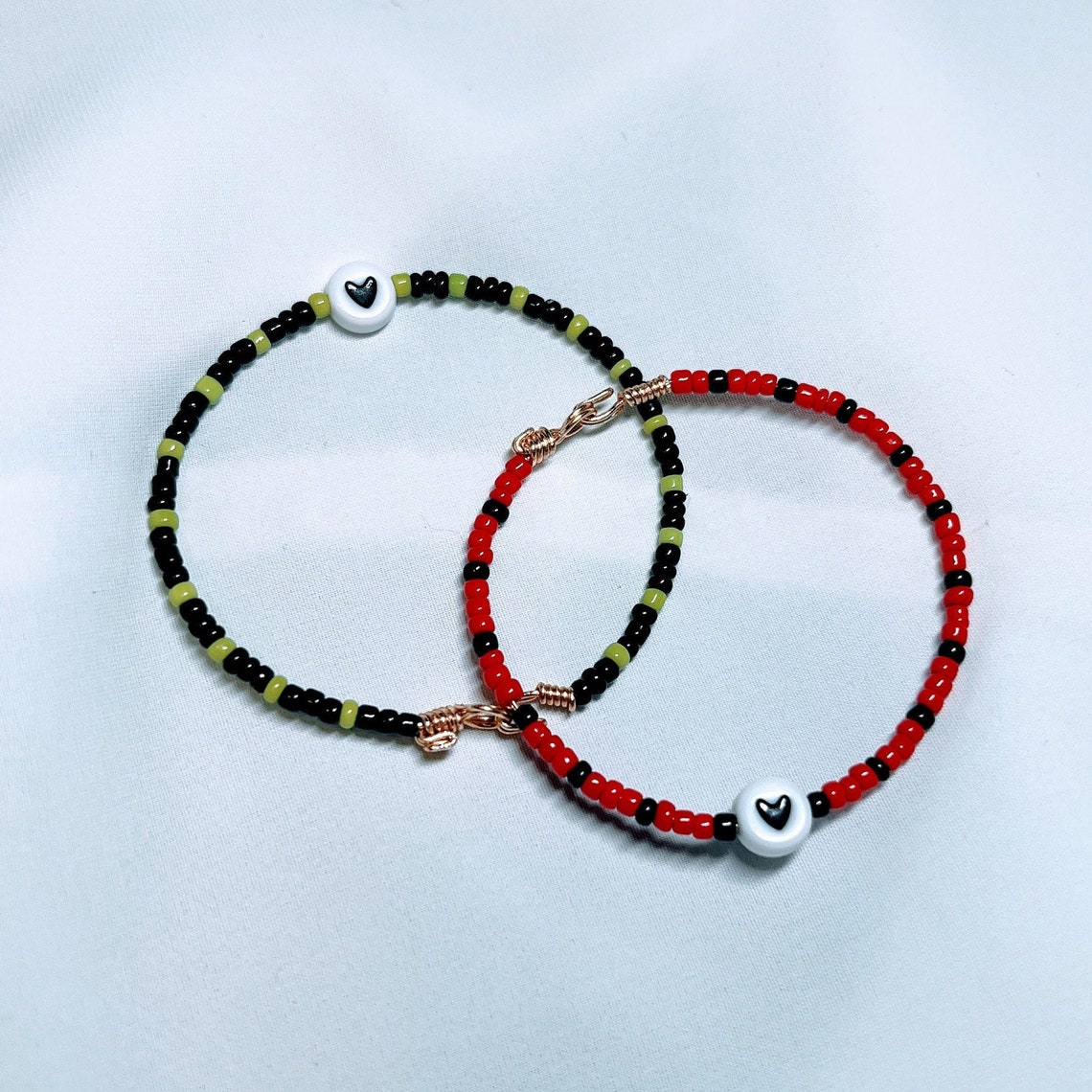 Miraculous Ladybug And Cat Noir Inspired Bracelet Friendship Etsy Uk