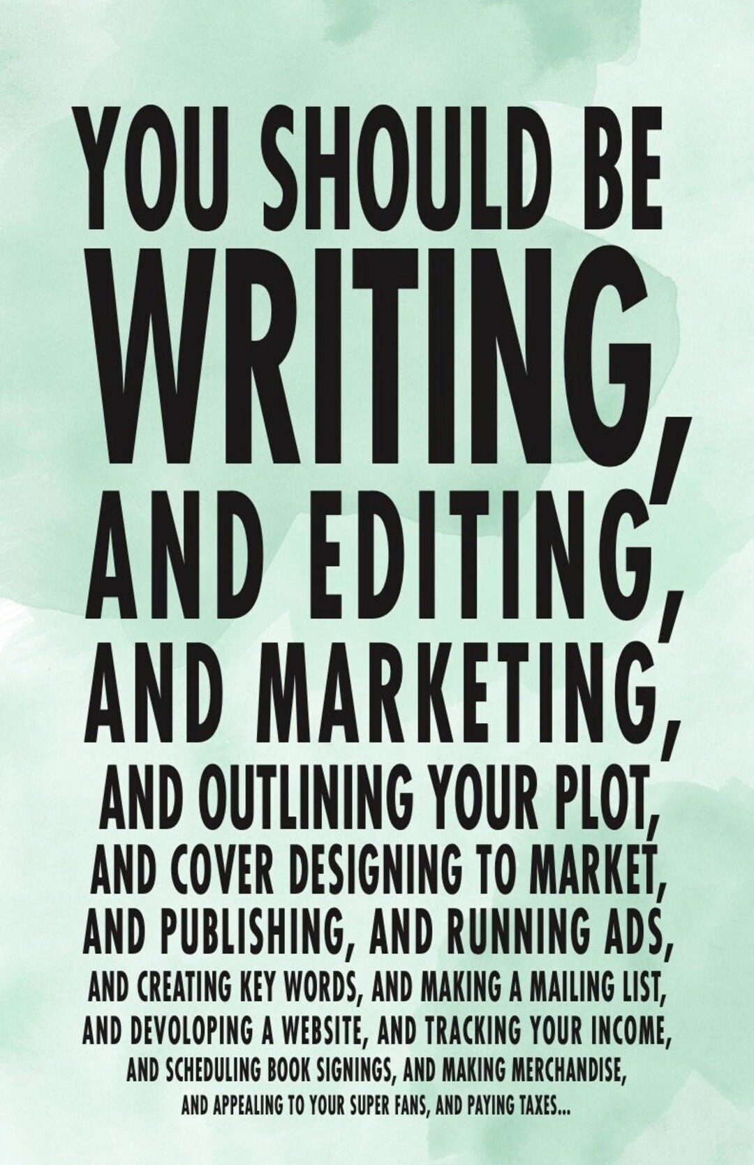 You Should Be Writing And... Digital Download - Etsy