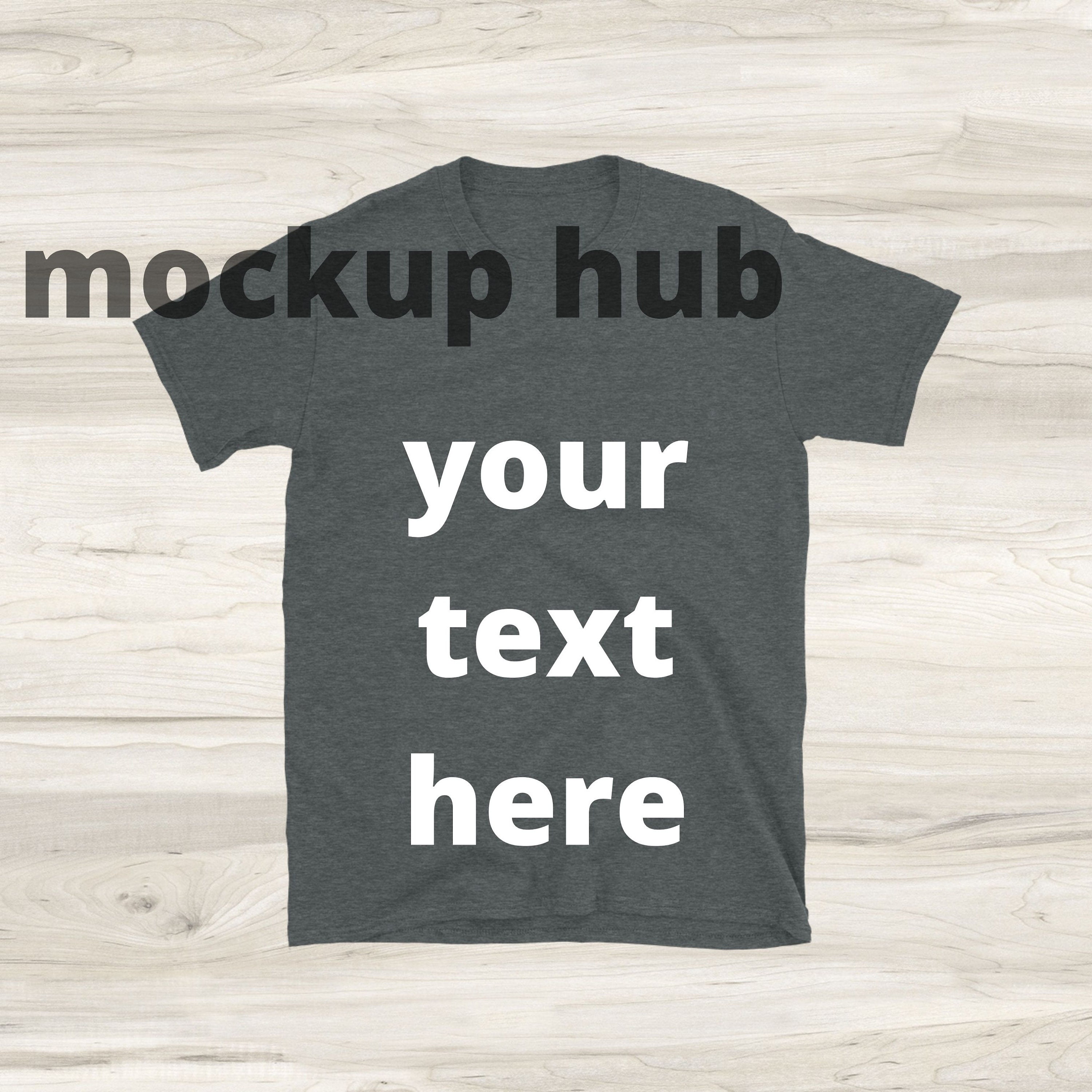 Dark Heather Gildan 64000 Softstyle Mockup Shirt Mock Up Etsy