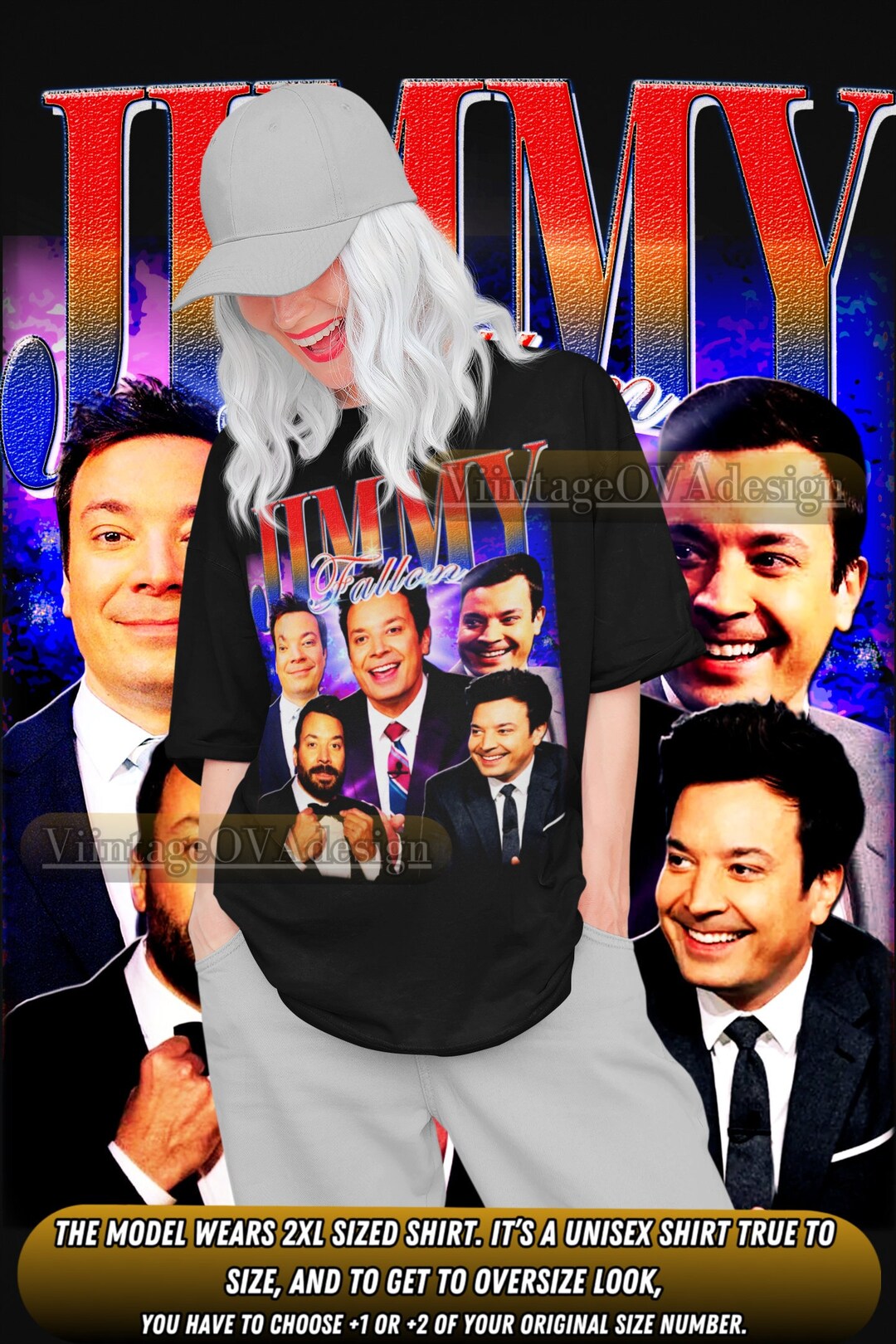 Retro Jimmy Fallon Shirt, Homage Jimmy Fallon Comedian Shirt, Jimmy ...
