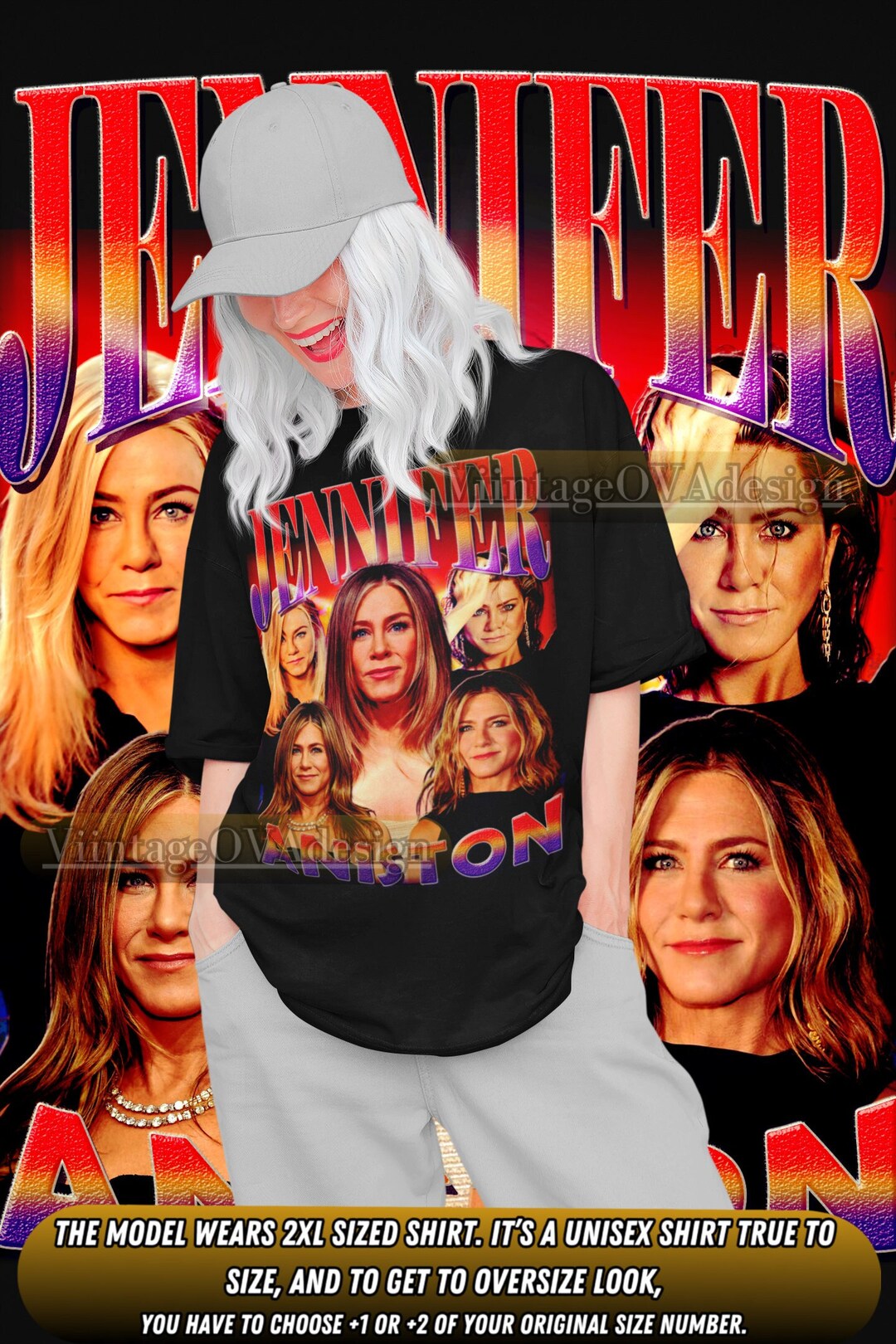 Retro Jennifer Aniston Shirt, Jennifer Aniston Graphic Shirt, Jennifer ...