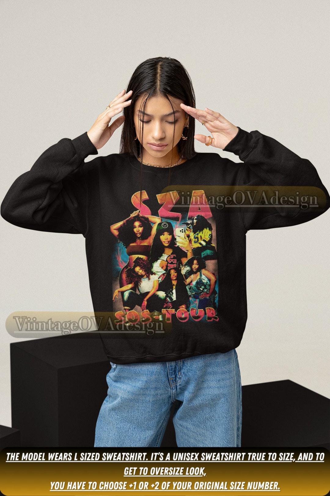 Limited SZA SOS Album Sweatshirt, Sza Sos Tour, Homage Rnb Music ...