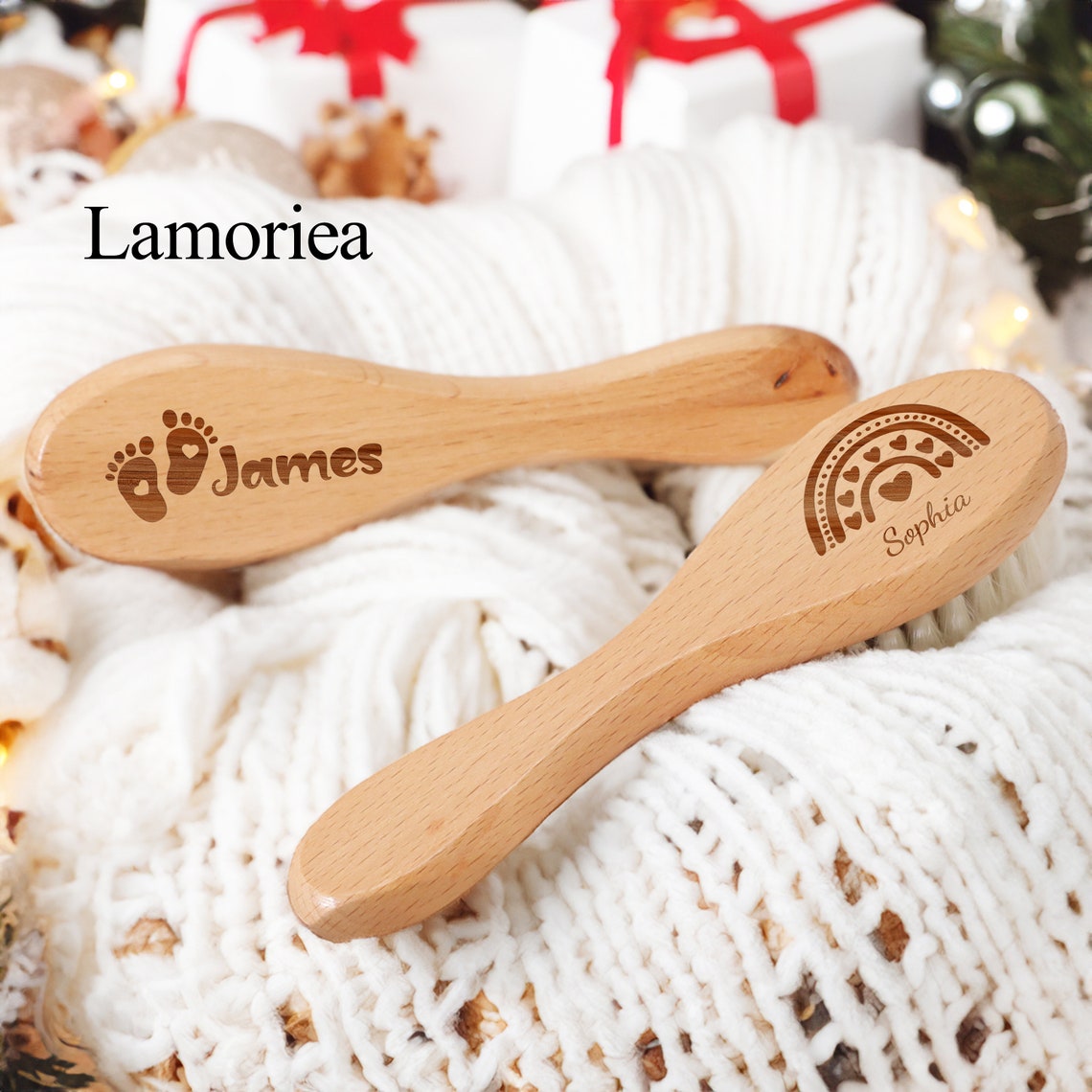 Personalized Baby Hair Comb, Engraved Infant Hair Brush, Baby Shower ...