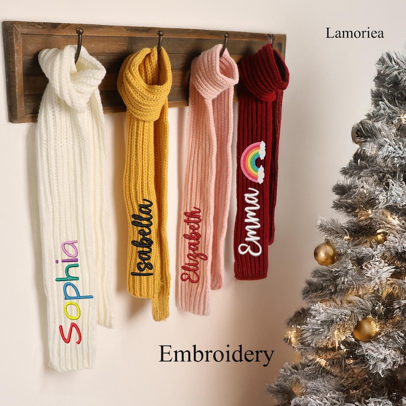 Custom Name Baby Scarf - Etsy UK