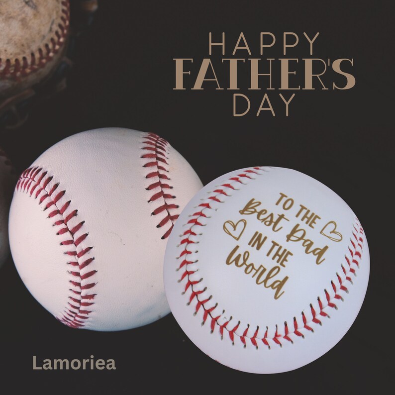 Personalized Baseball Gift,father Day Baseball,gift From Daughter,dad ...