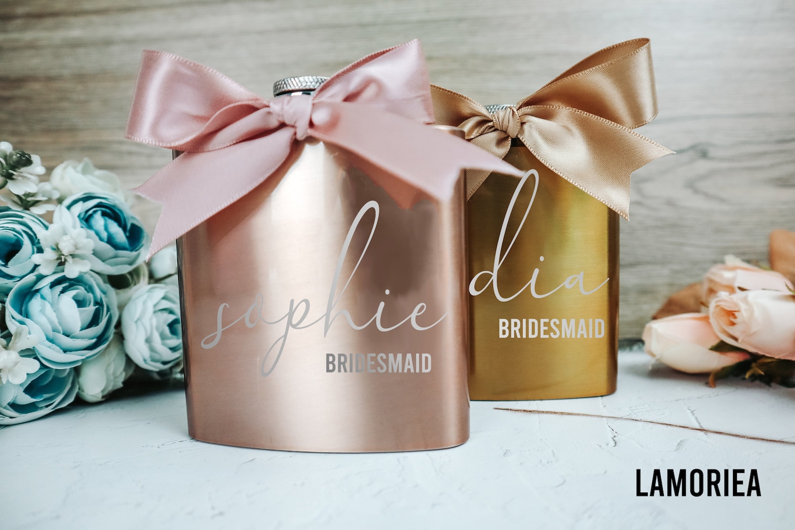 Personalised Ladies Hip Flask, Bridesmaid Gifts, Gift for Her, Maid of ...