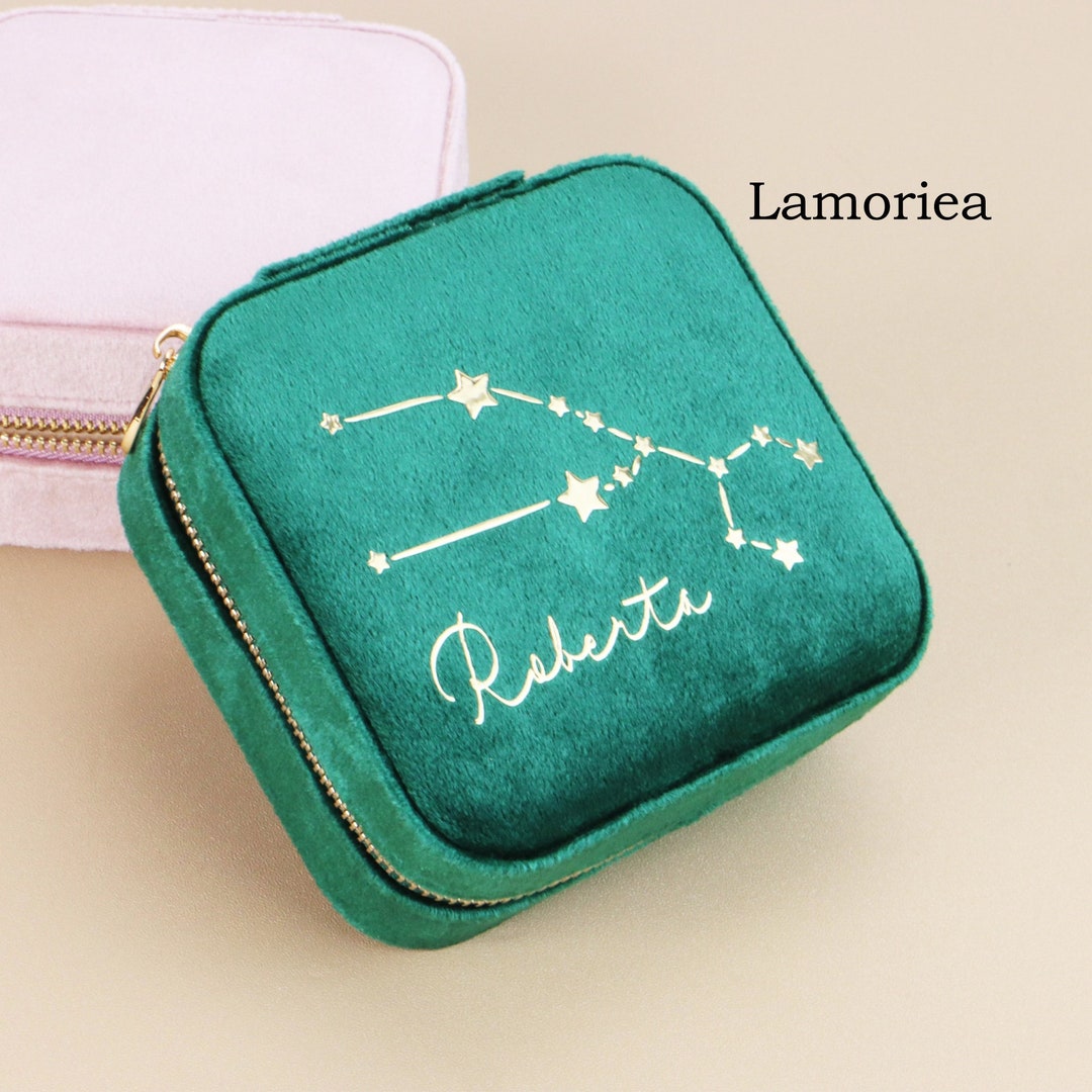Zodiac Constellation Custom Velvet Jewelry Box Girlsjewelry Case ...