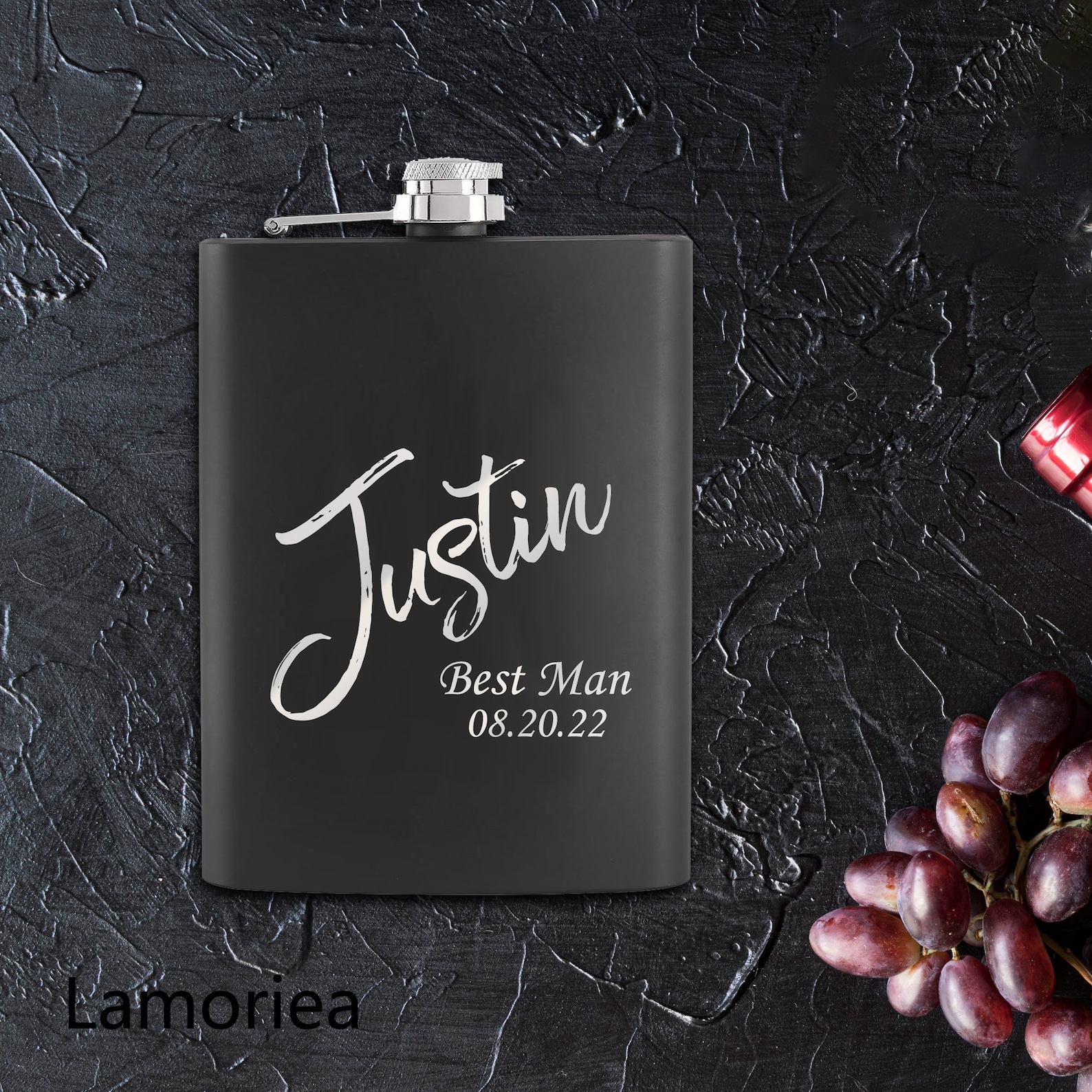 Best Man Hip Flask, Engraved Flask, Father Gift, Wedding Idea, Custom ...