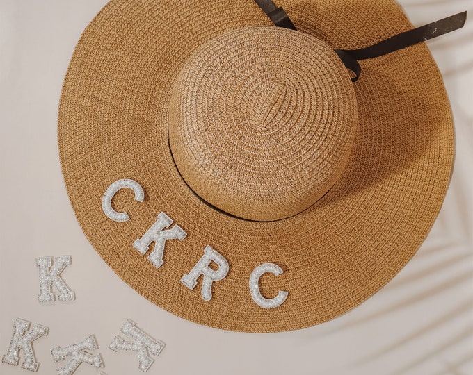 Personalized Adjustable Beach Hats Bridesmaid Hats Beach Hat Custom ...