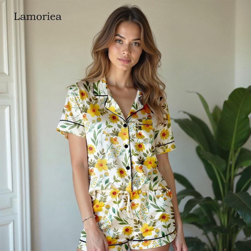 Sunflowers Pajamas - Etsy