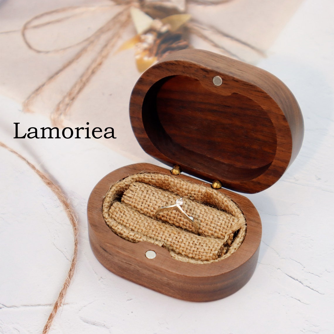 Personalized Ring Box Wedding Ring Box Wooden Ring Box Named - Etsy