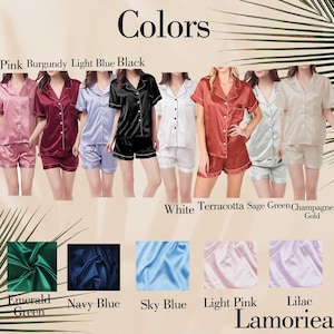 Personalised Satin Pyjamas 30th Birthday ,18th 21st Birthday Shorts ...