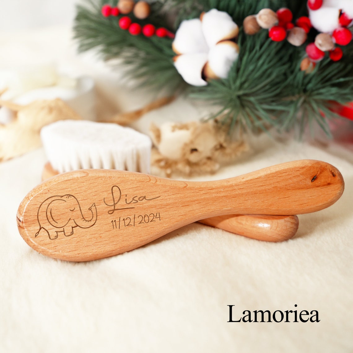 Personalized Baby Hair Comb, Engraved Infant Hair Brush, Baby Shower ...