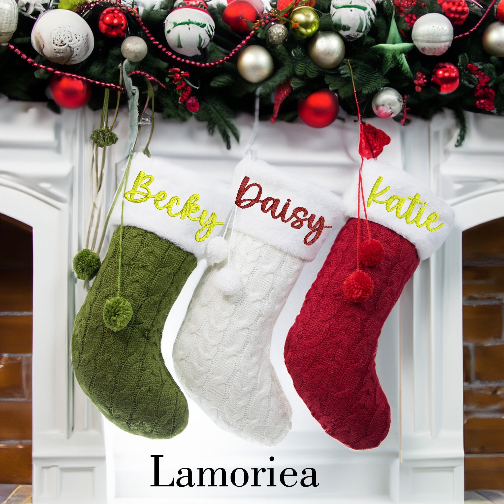 Personalized Stockings With Name, Christmas Stockings 2026, Monogram ...