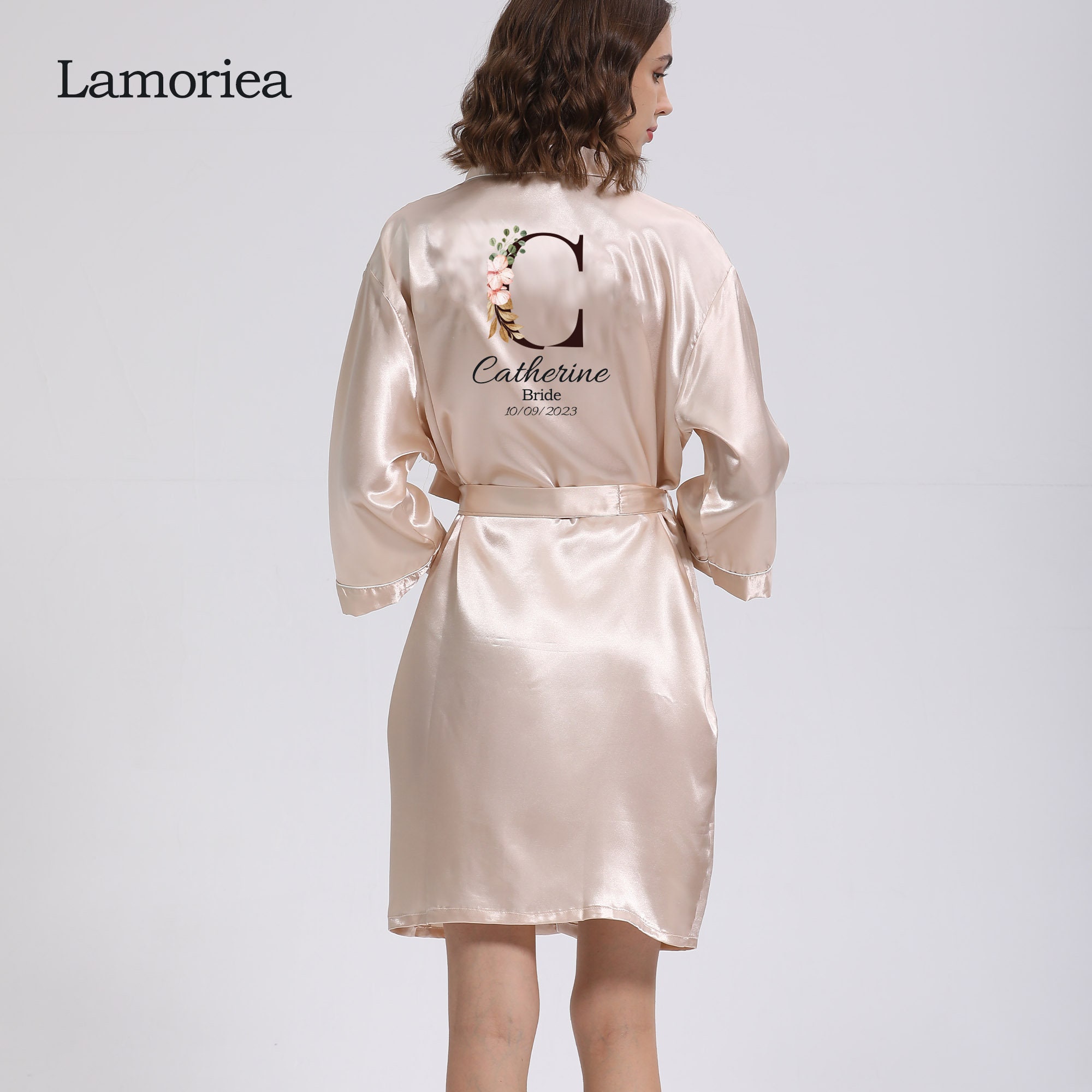 Bride Bridesmaid Floral Robes Wedding Party Robe Bridal - Etsy