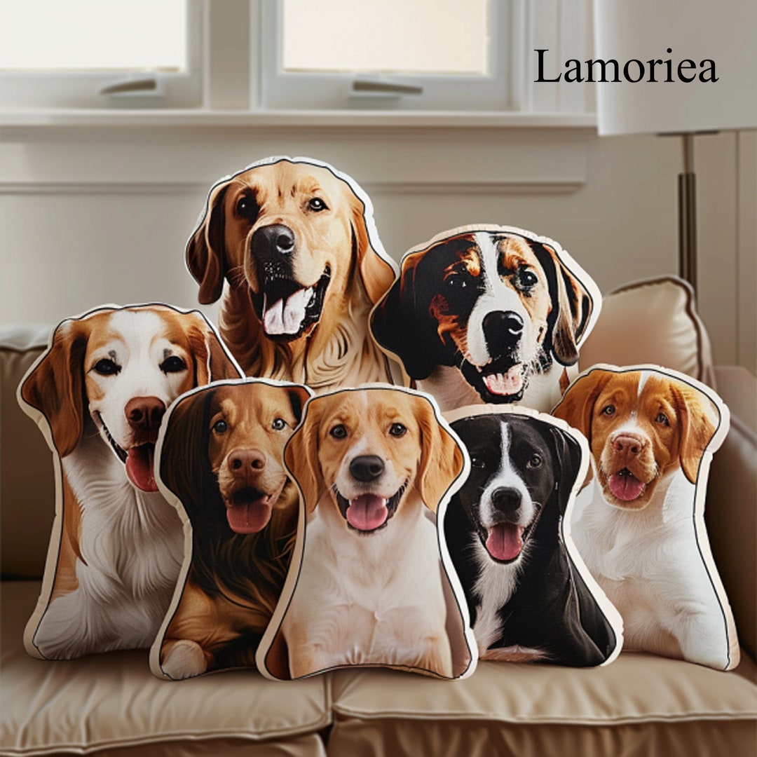 Personalized Pet Photo Pillow, 3D Photo Pillow, Pet Lover Gift, Dog ...