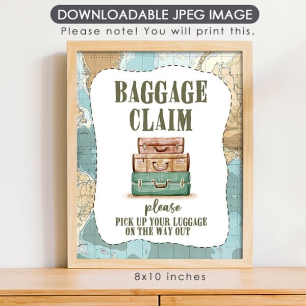 Baggage Claim Sign - Etsy