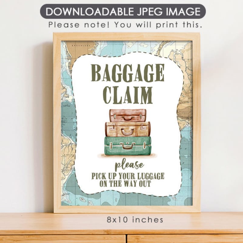 Baggage Claim Sign - Etsy