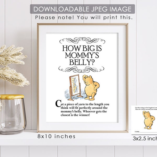 Winnie the Pooh How Big is Mommy's Belly - Etsy UK
