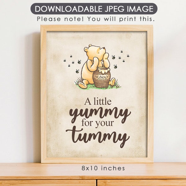 Yummy in Your Tummy Sign - Etsy