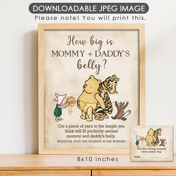 Winnie the Pooh How Big is Mommy’s Tummy - Etsy
