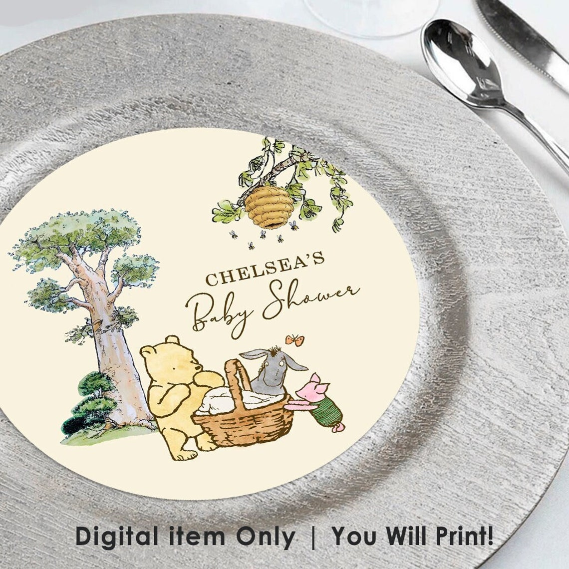 Personalized Charger Plate Insert! Digital Item Only /text Customized ...