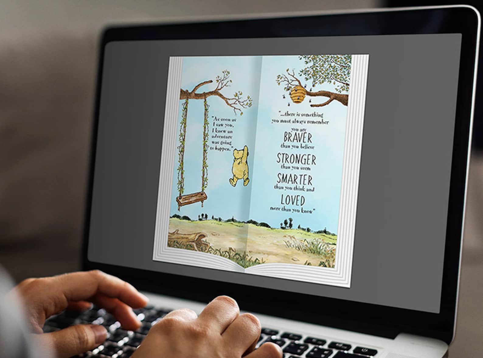 DOWNLOAD 8x8 Feet Giant Book Backdrop/ Classic Winnie the Pooh Backdrop ...
