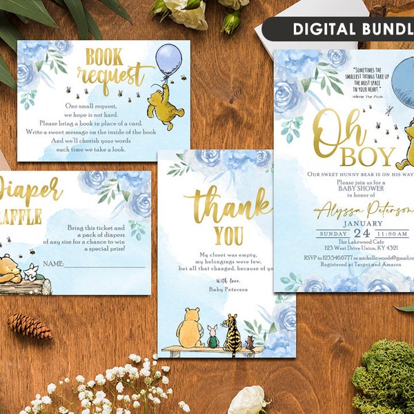 Winnie the Pooh 1st Birthday Bundle - Etsy