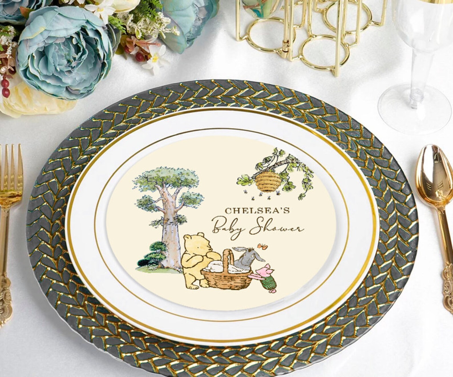Personalized Charger Plate Insert! Digital Item Only /text Customized ...