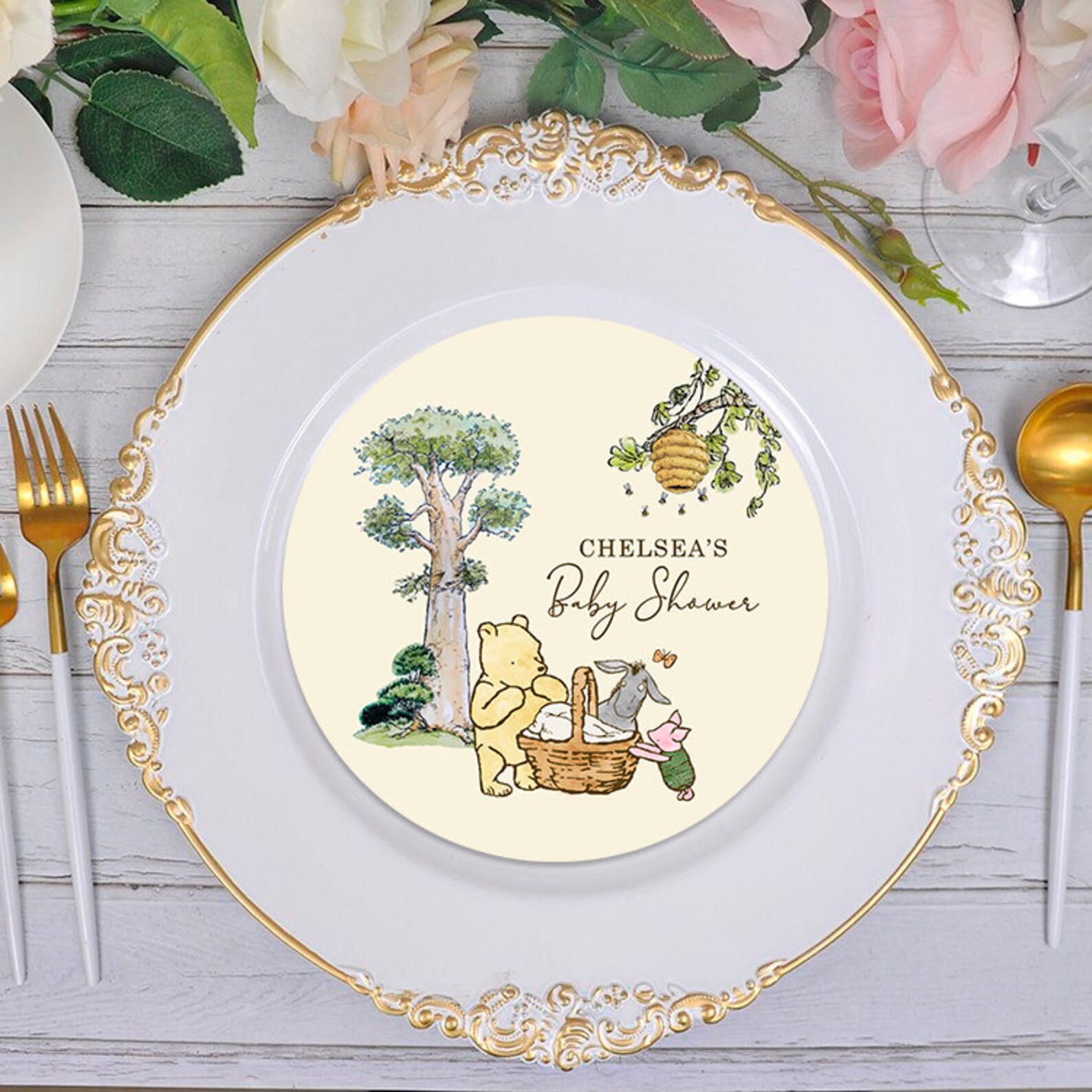 Personalized Charger Plate Insert Digital Item Only /text - Etsy