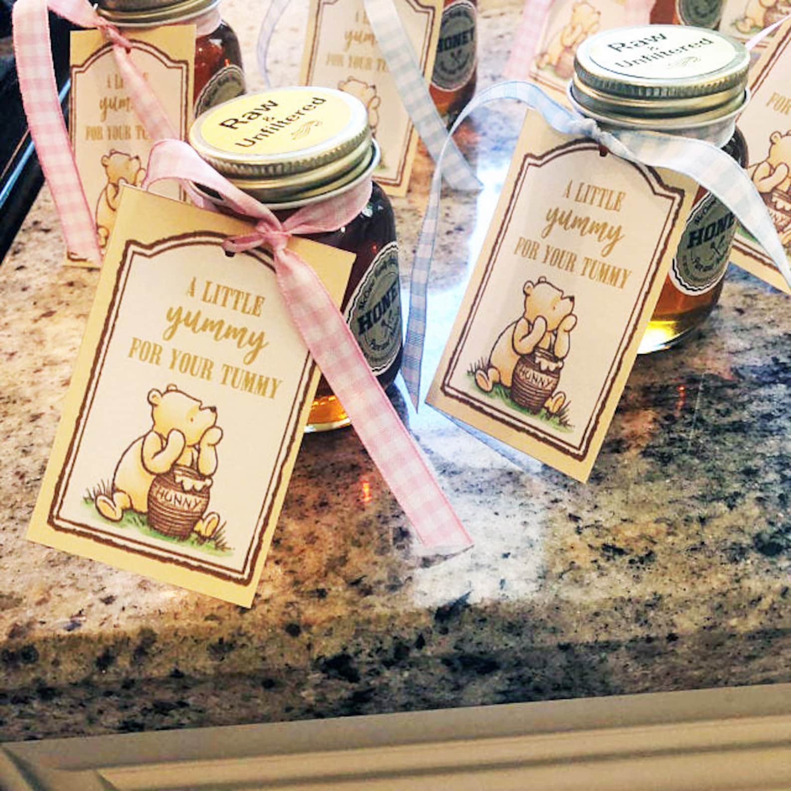 A Little Yummy for Your Tummy Tag / Classic Winnie The Pooh | Etsy