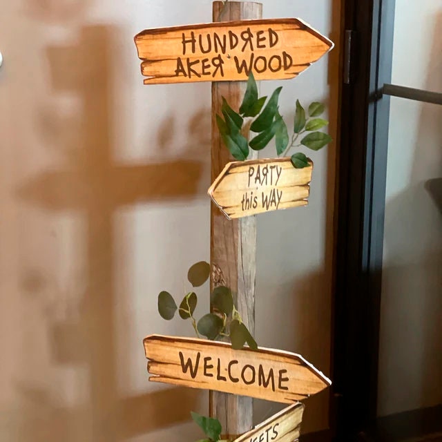 Downloadable! Four (4) Digital Direction Arrow Signs 10x3 Inches ...