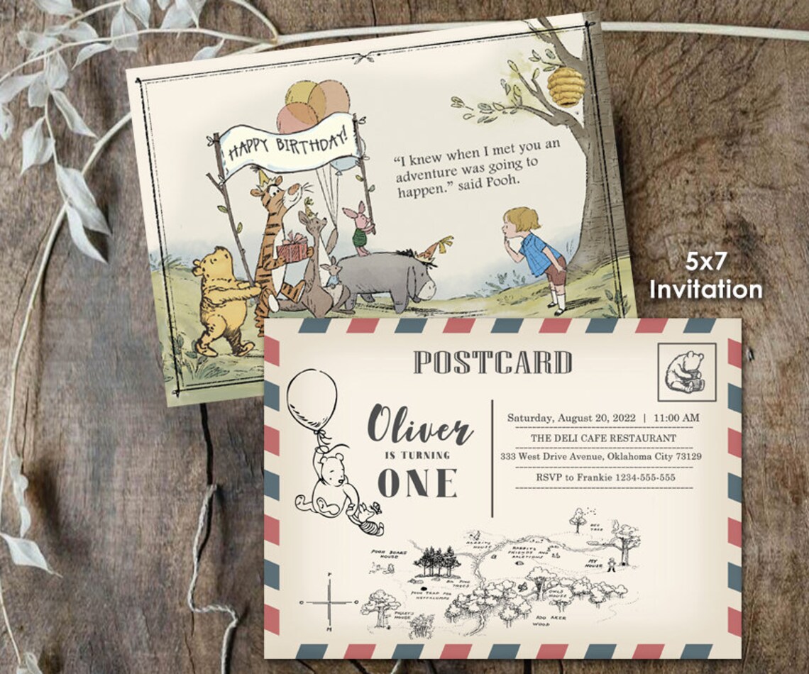 Birthday Invitation / Front and Back/ Digital File Only / 5x7 Inches ...