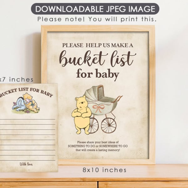 Baby Bucket List Sign - Etsy