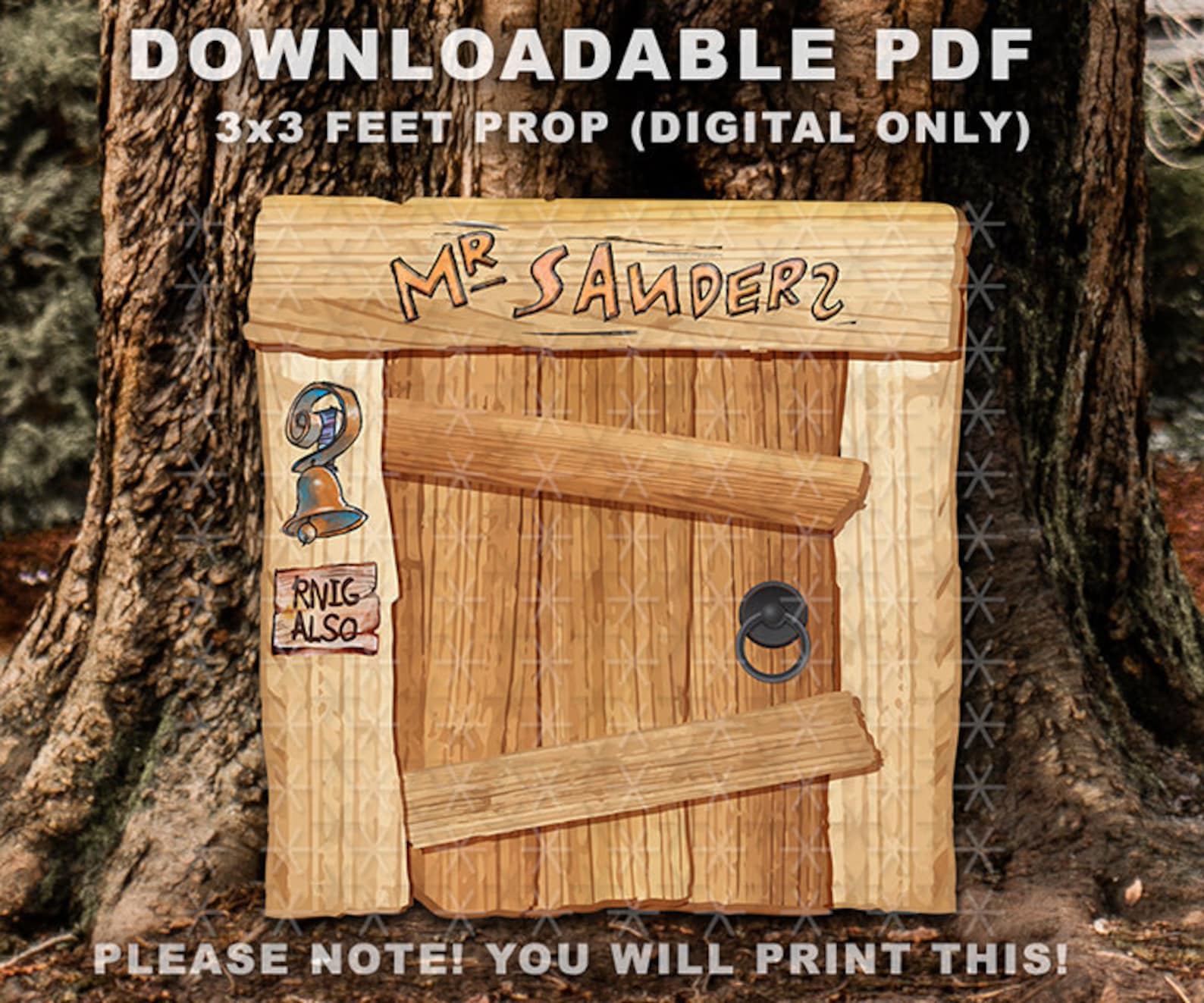 DOWNLOAD Mr Sanders Door Tree House! Classic Winnie the Pooh Door ...