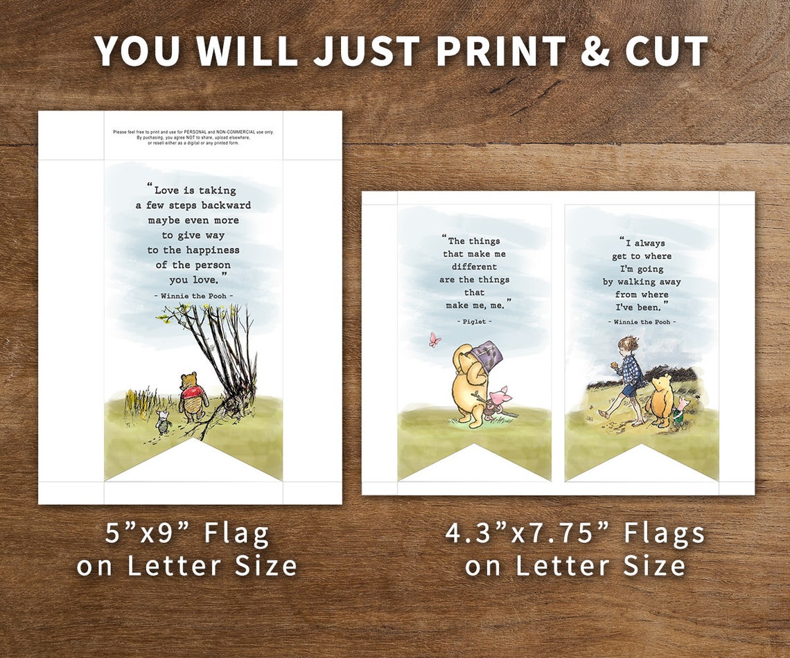 18 Quotes Download in Seconds Digital Banner Garland/classic - Etsy