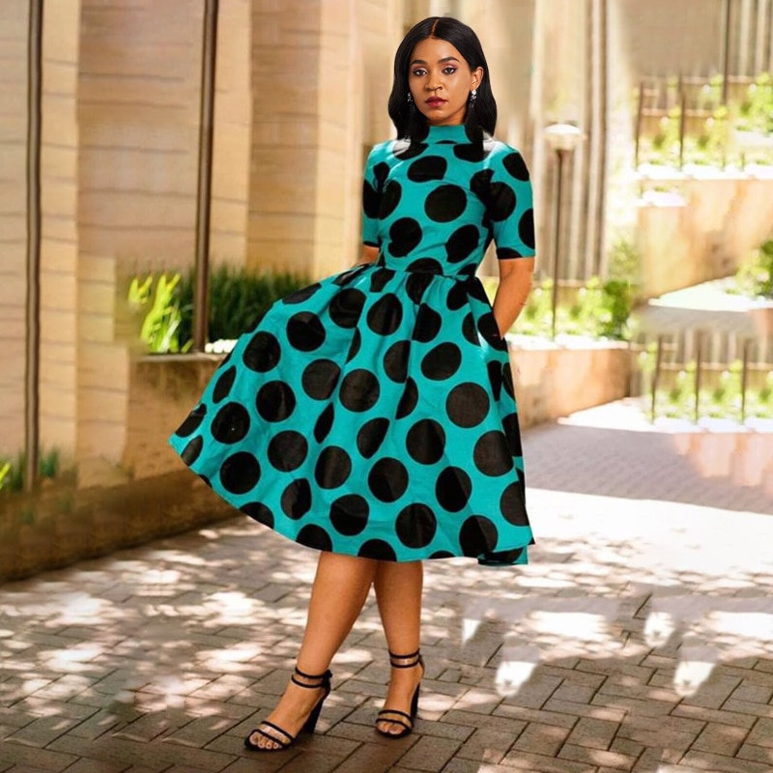 Dresses Women Elegant Vintage Print Party Dresses Sleeve - Etsy